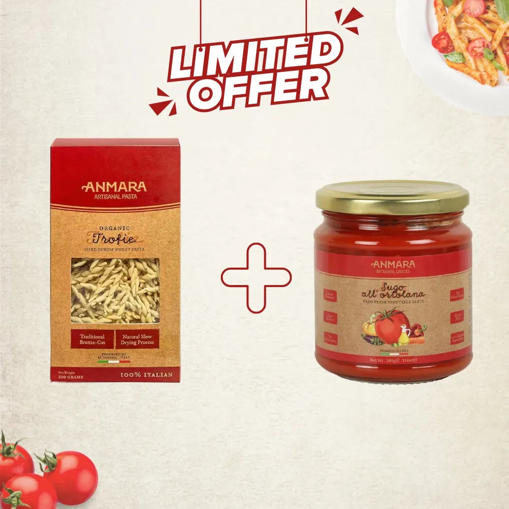 Special Combo Deals | Organic Trofie Pasta with Ortolana Veggie Sauce ...