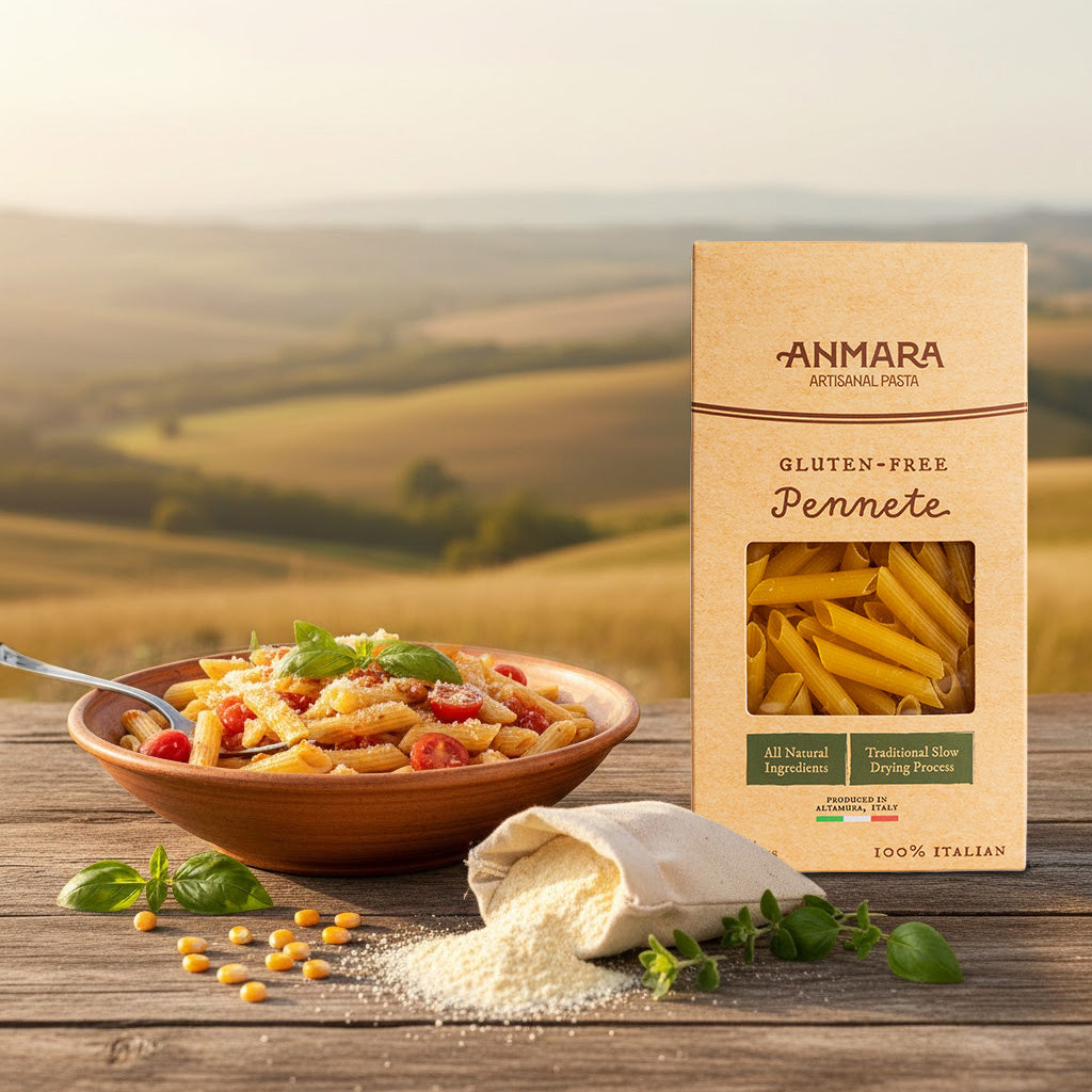 Anmara Gluten-Free Pennete | Natural & GMO-Free Italian Pasta – 250g ...